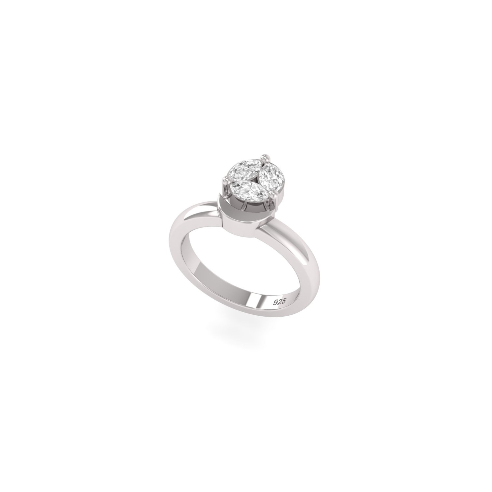 Luna Solitaire Moissanite Ring – Meorii