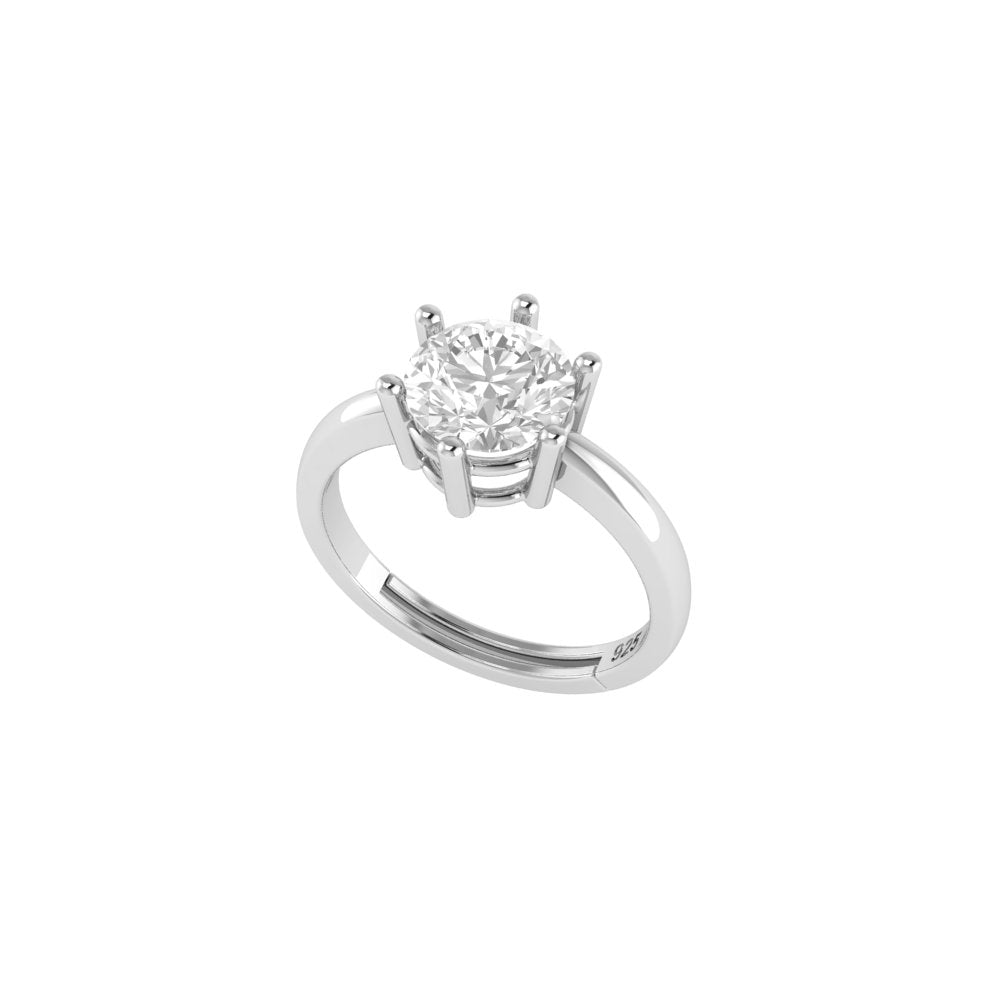 Classic Solitaire Moissanite Ring – Meorii