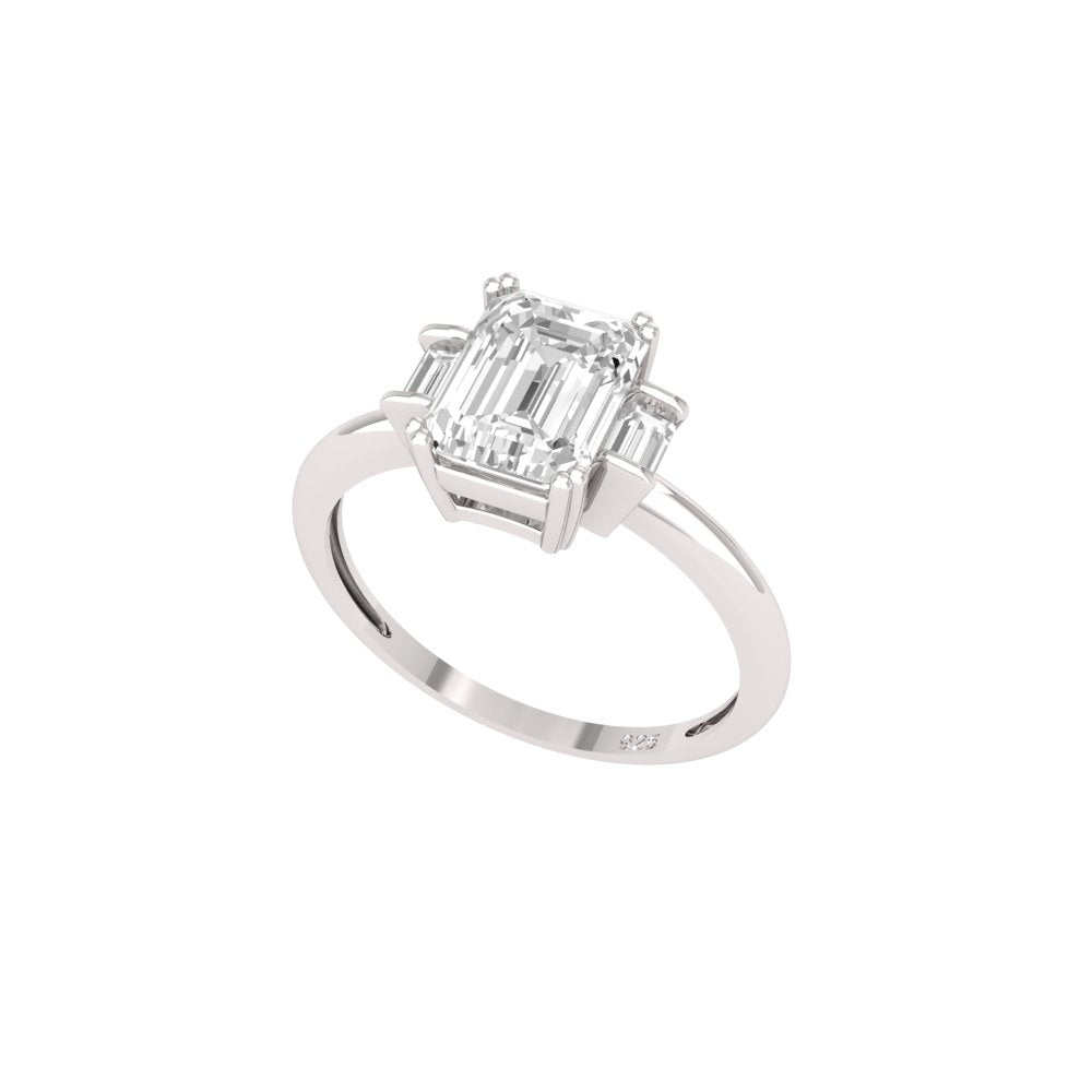 Aria Three Stone Moissanite Ring – Meorii